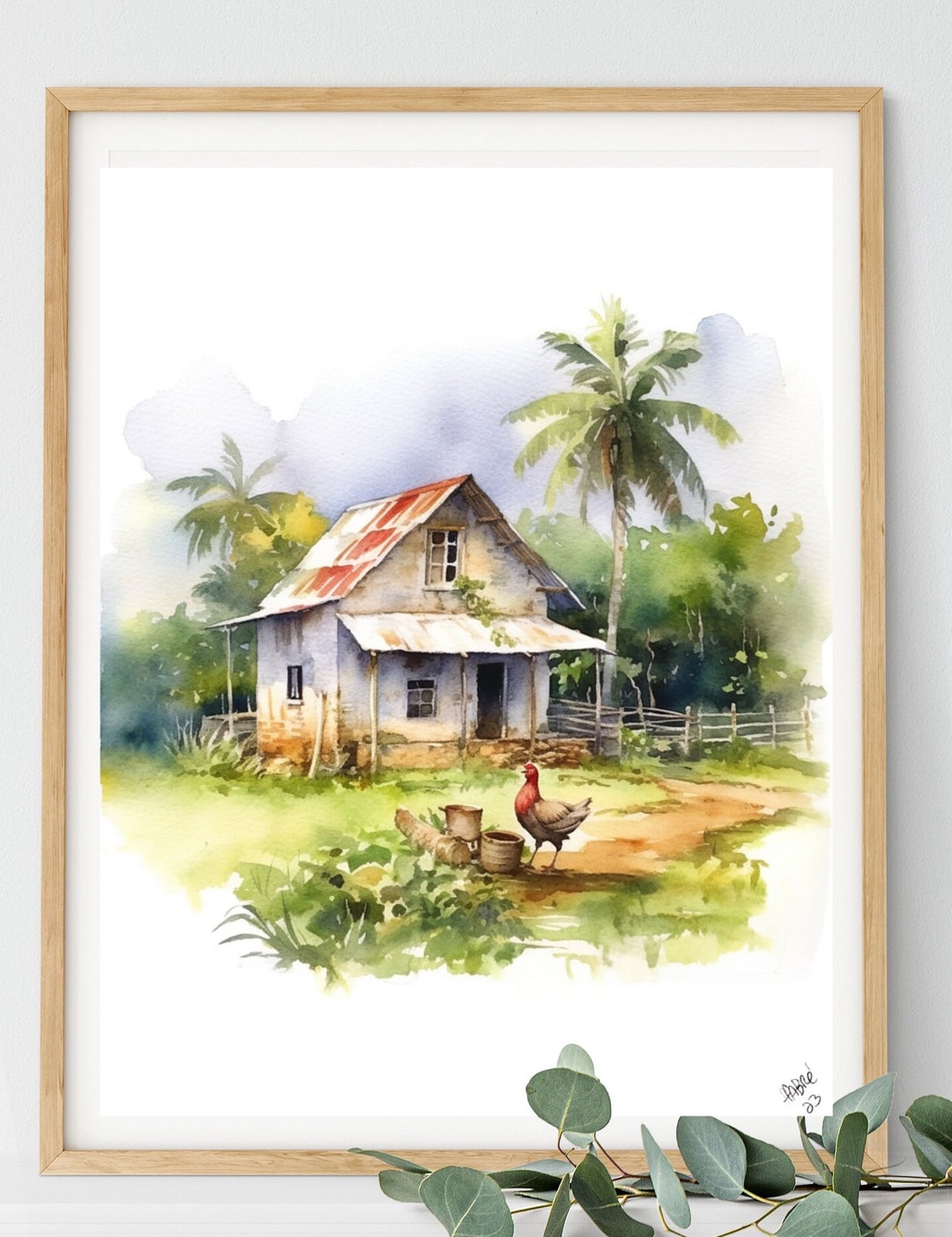 Dominican Casa De Campo Watercolor Print | Wall Art Poster |dominican ...