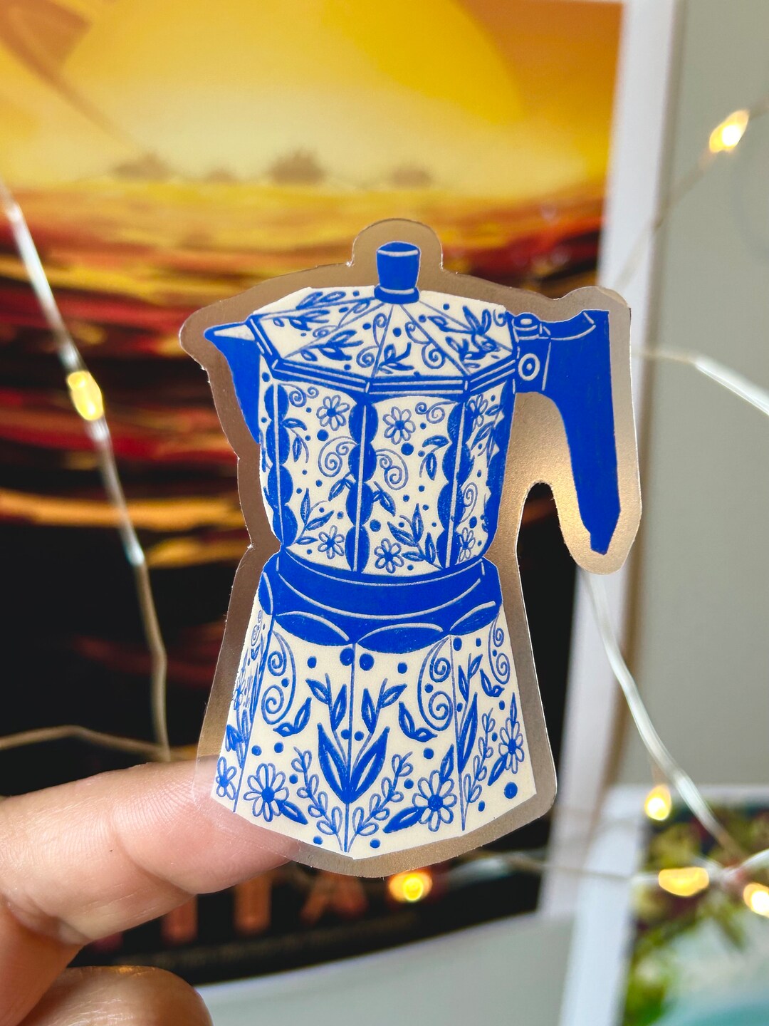 Latina Owned Ceramic Greca Sticker/moya Pot Sticker/ Holiday - Etsy