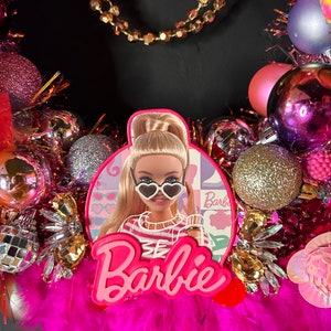 Kitsch Barbie Ken Christmas Bauble Pink Wreath Xmas Wall Decoration - Etsy