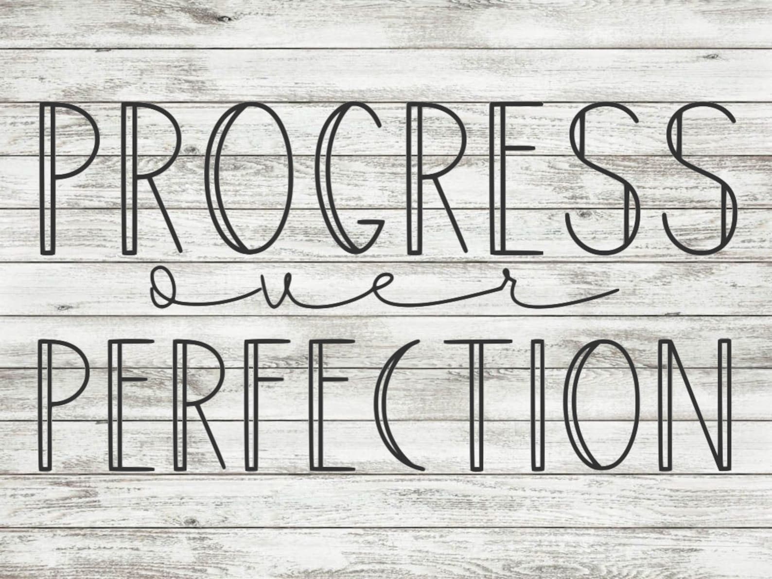 Progress Over Perfection SVG, Inspirational SVG - Etsy