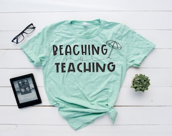 Beaching Not Teaching Svg, Teacher Svg, Beach Svg, Summer Cut Files ...