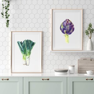 Vegetable Printable, Set of 4, Kitchen Wall Decor, Kitchen Art, Kitchen ...