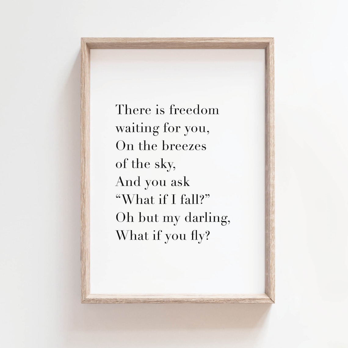 What If I Fall Oh but My Darling What If You Fly PRINTABLE | Etsy