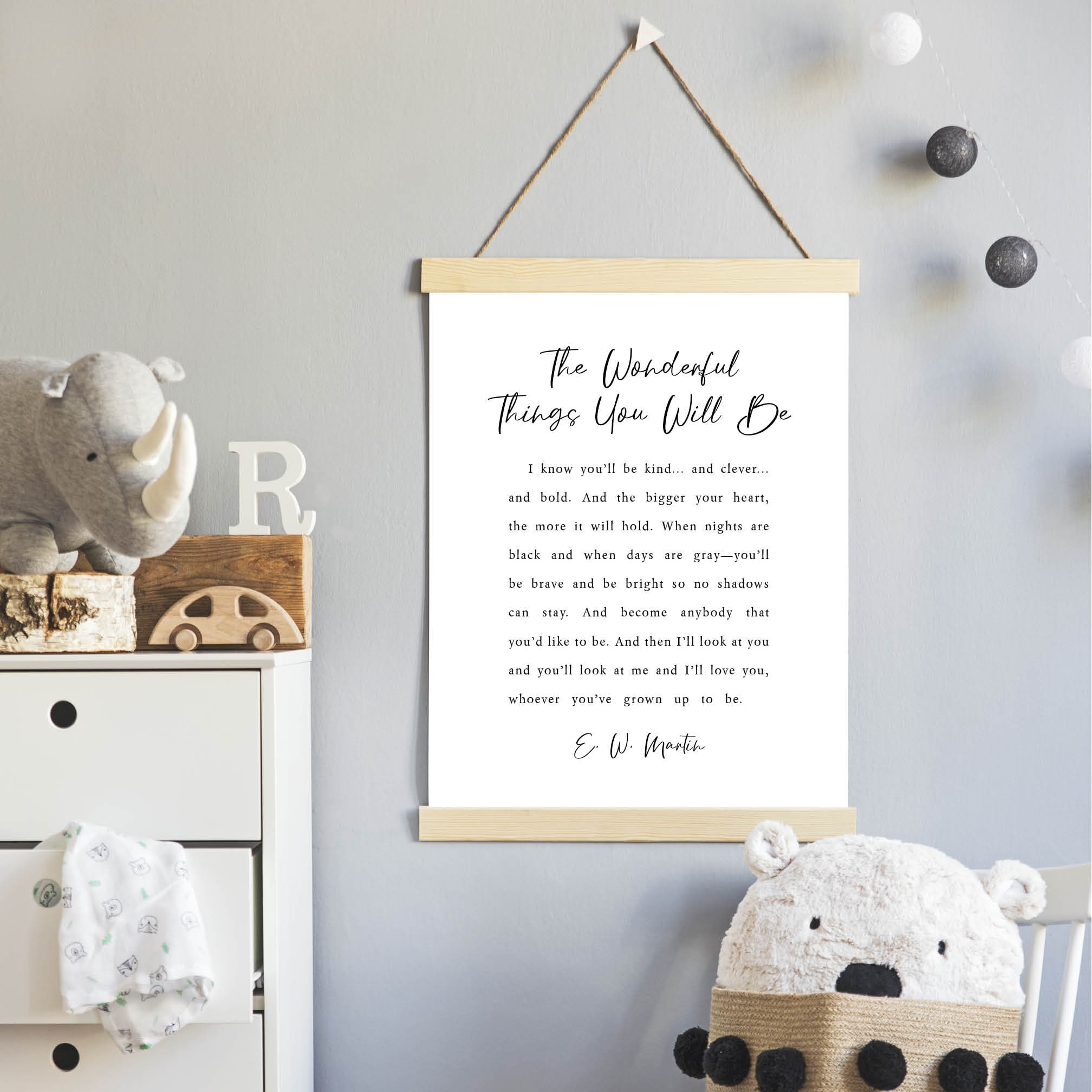 The Wonderful Things You Will Be Book Page Quote Sign - Etsy