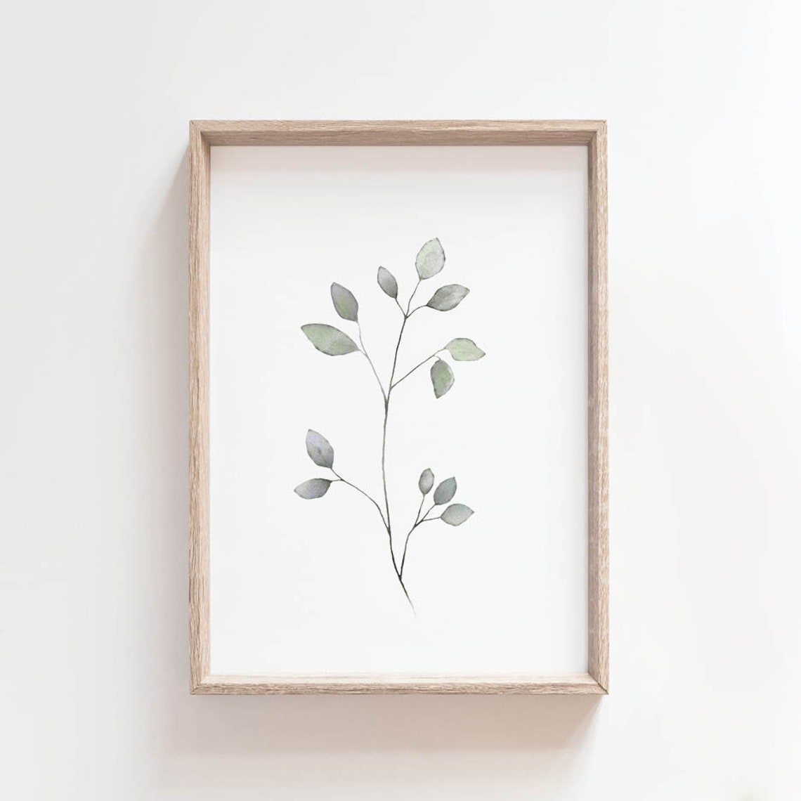 Eucalyptus Watercolor Print Set, Botanical Wall Decor (digital Download ...