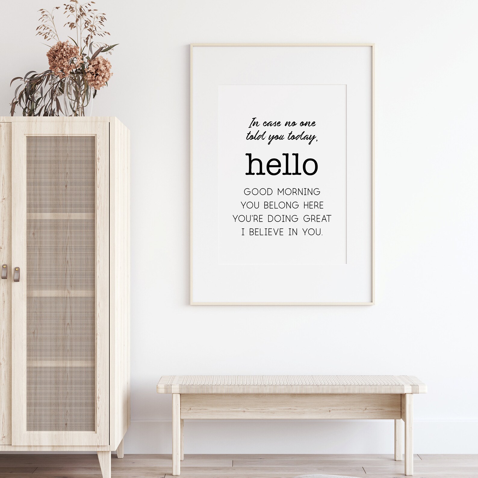 In Case No One Told You Today Hello Good Morning You Belong - Etsy