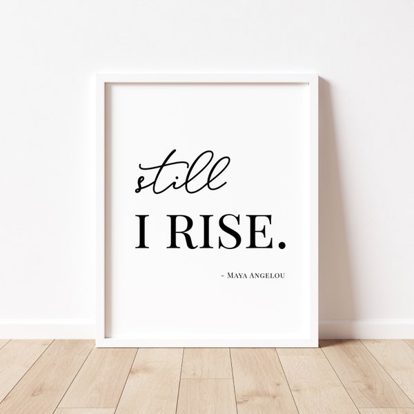 Still I Rise Svg - Etsy