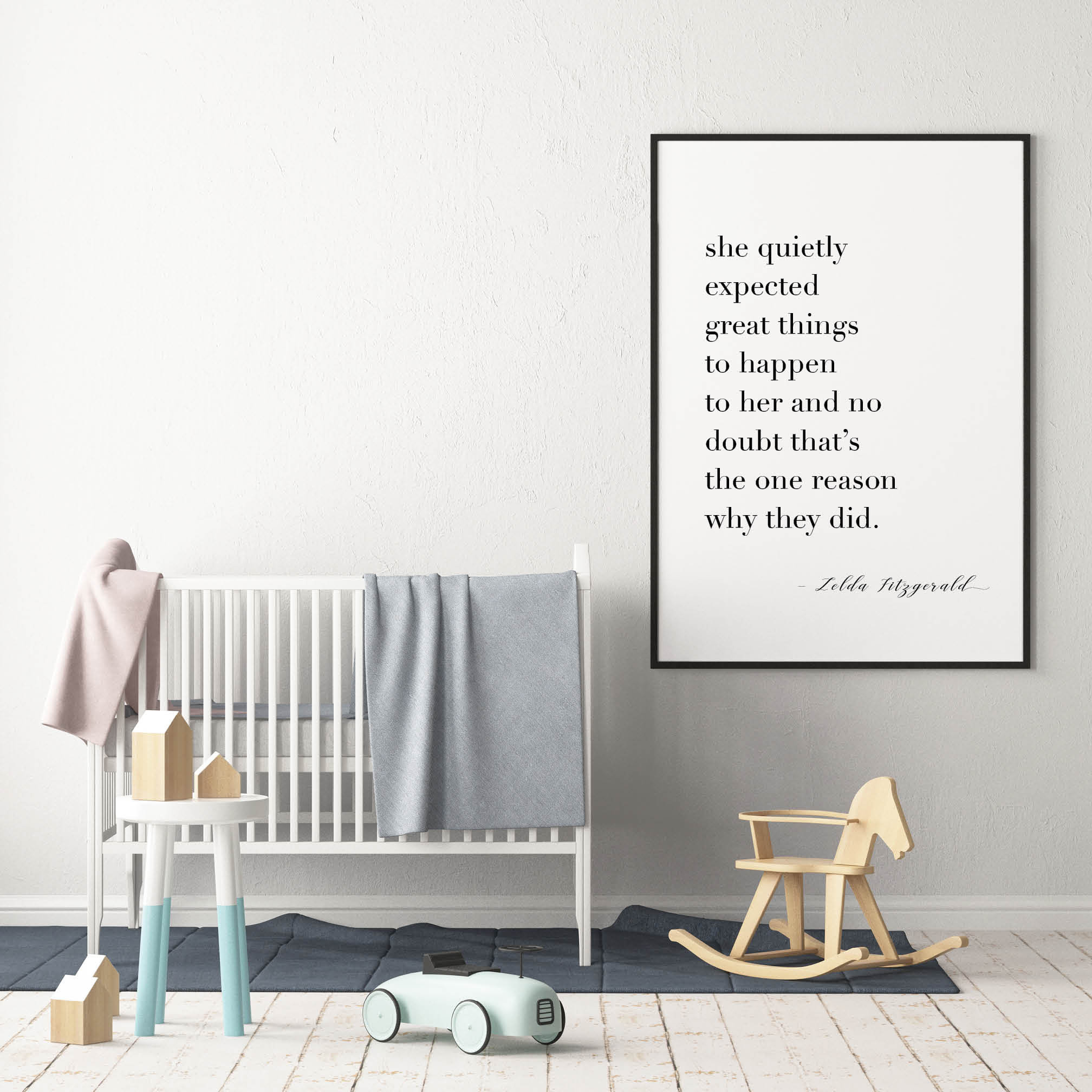 Zelda Fitzgerald Quote Print, Inspirational Quote Print, She Quote ...