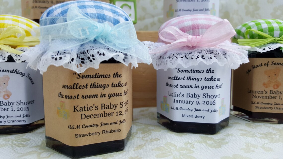 Unique Baby Shower Favors Jam and Jelly 25 2oz jar | Etsy