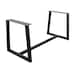The Vista Mid-frame Table Base - Trapezoid Leg - Modern Industrial ...