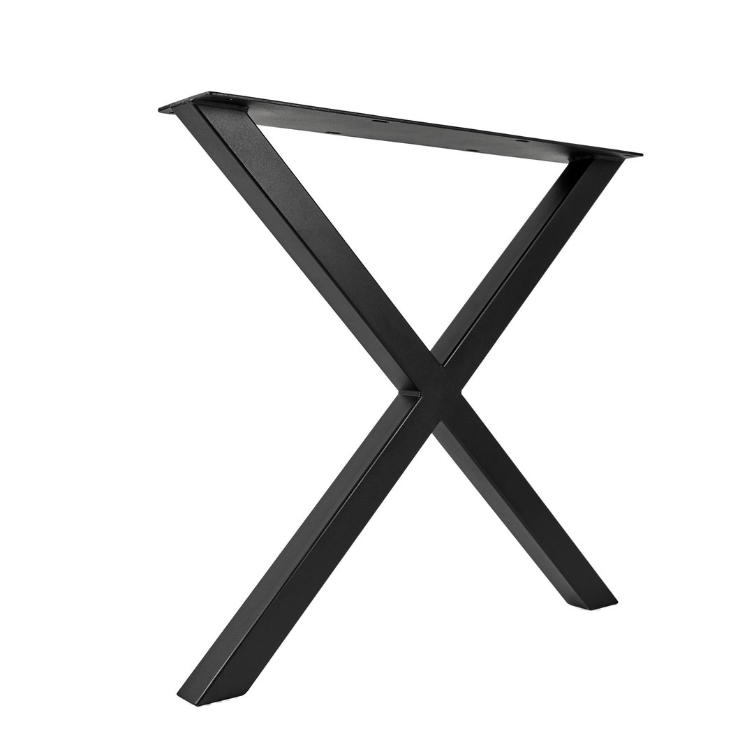 The Axis X-shaped Table Leg - Modern Industrial Steel Leg for Dining ...