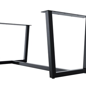 The Tempo Mid-frame Table Base - Trapezoid Leg - Modern Industrial ...