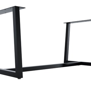 The Vista Mid-frame Table Base - Trapezoid Leg - Modern Industrial ...