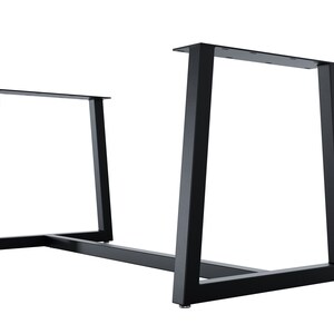 The Vista Mid-frame Table Base - Trapezoid Leg - Modern Industrial ...