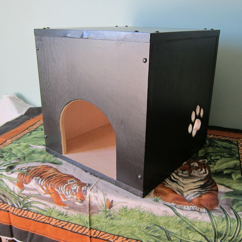 Cat Cave Cube Shaped Cat Hideaway 14 W/ Bottom - Etsy