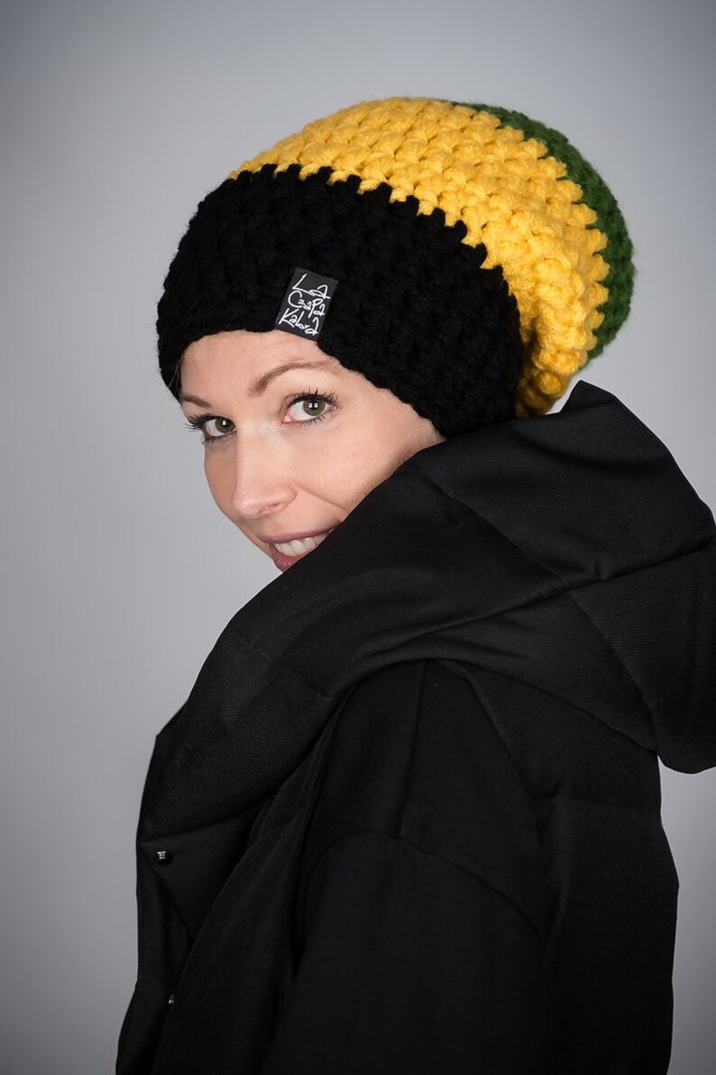 Dreadlove Rasta JAMAICA / Handmade • Hat • Cap • for • Dreads ...