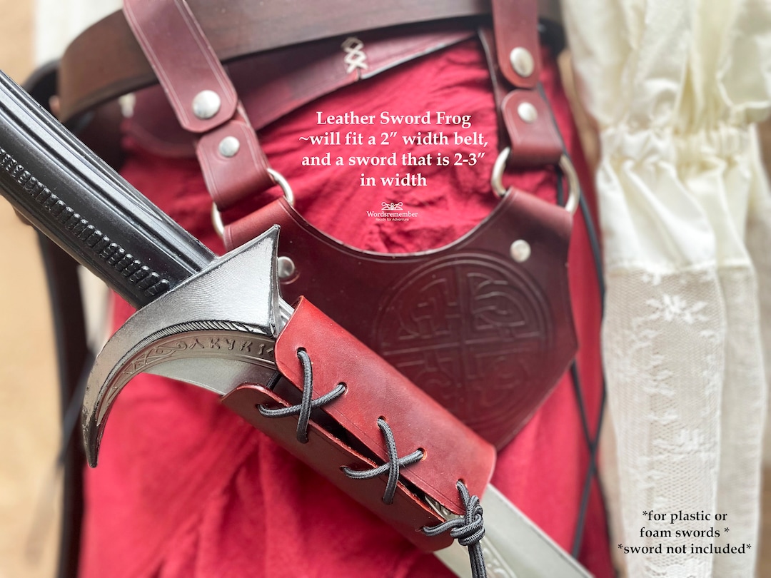 Leather Sword Frog, Celtic Renaissance Costume Holster - Etsy