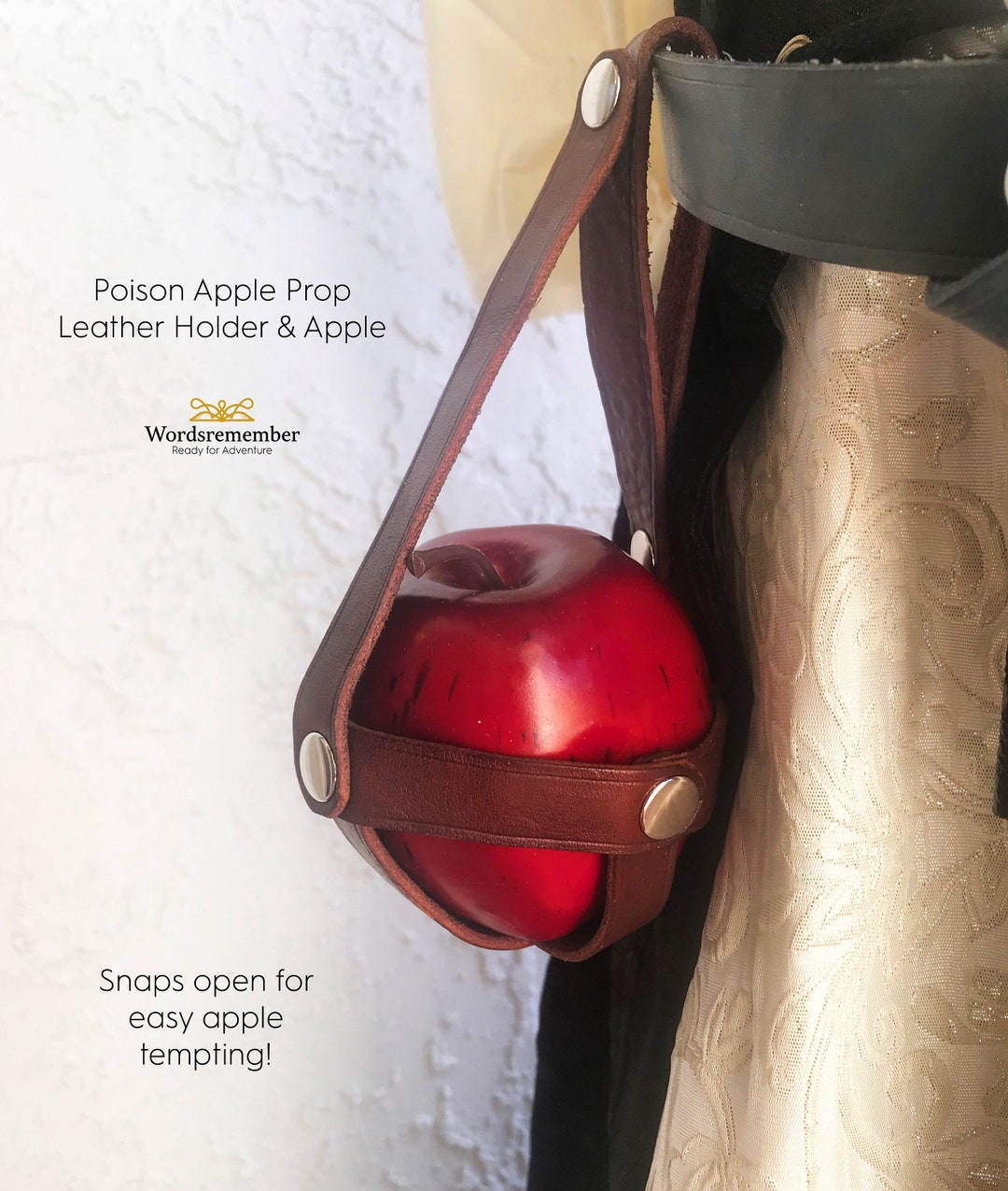 Poison Apple Prop, Evil Queen Costume, Leather Belt Holder - Etsy