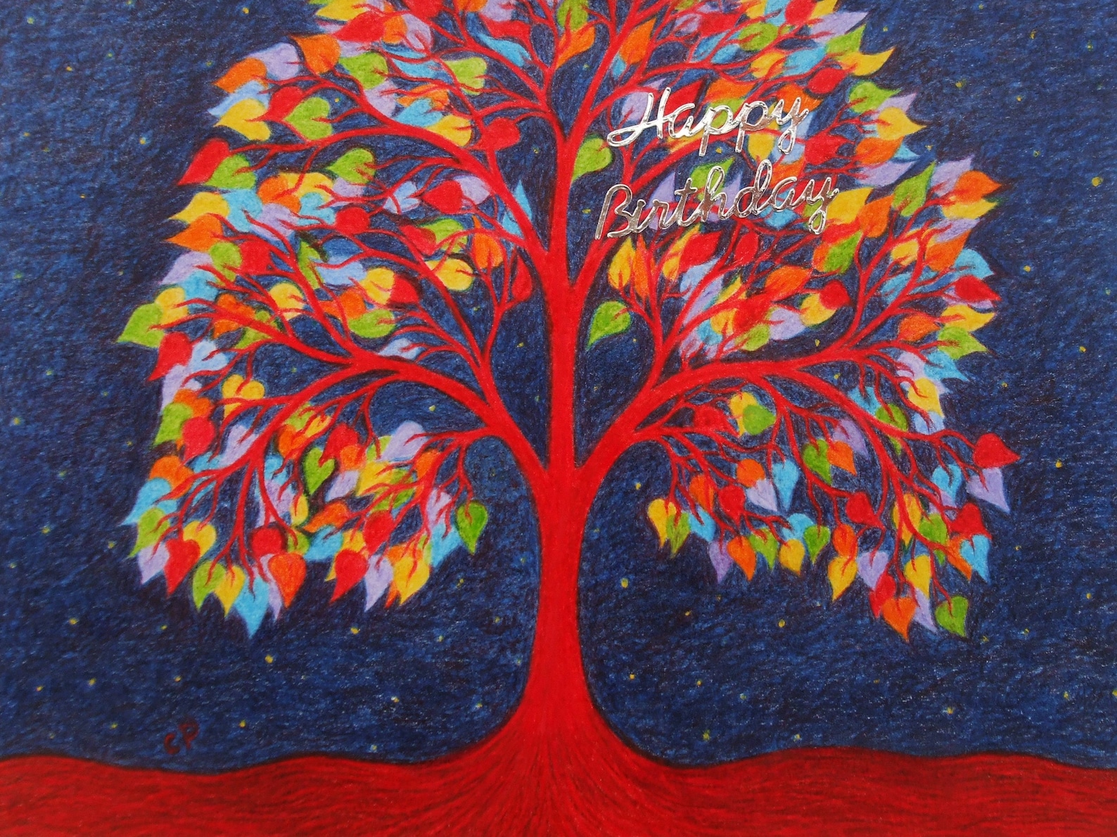 Spiritual Birthday Card Tree of Life Card Happy Birthday Art - Etsy