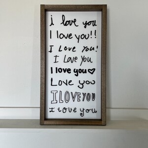 Handwritten Love You Sign / Handwriting / Handwriting Sign ...