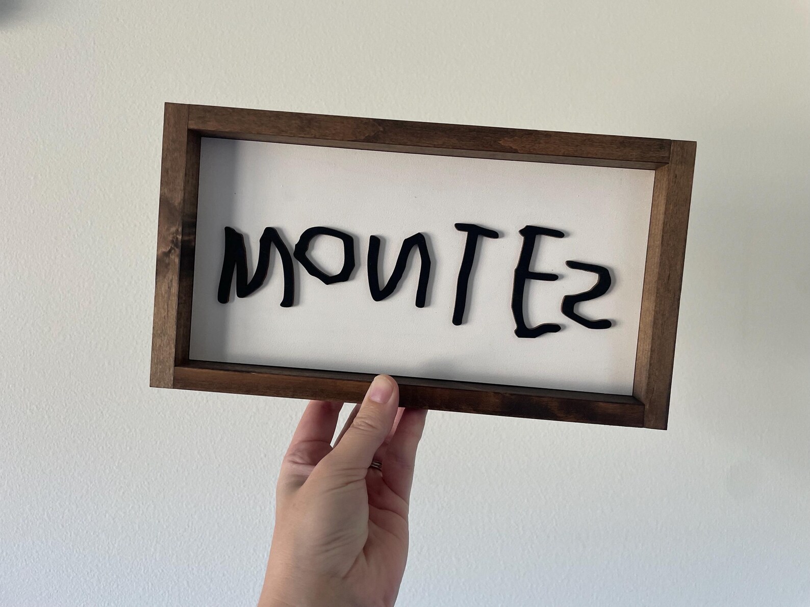 COLOR Handwriting / Wood Sign / Name Art - Etsy