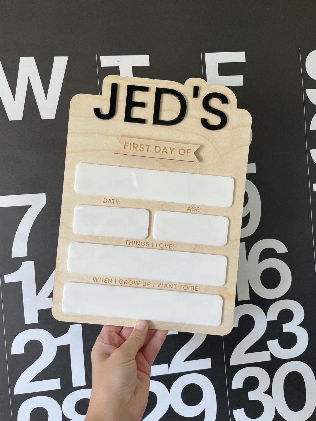 Back to School First Day Last Day Sign - Etsy