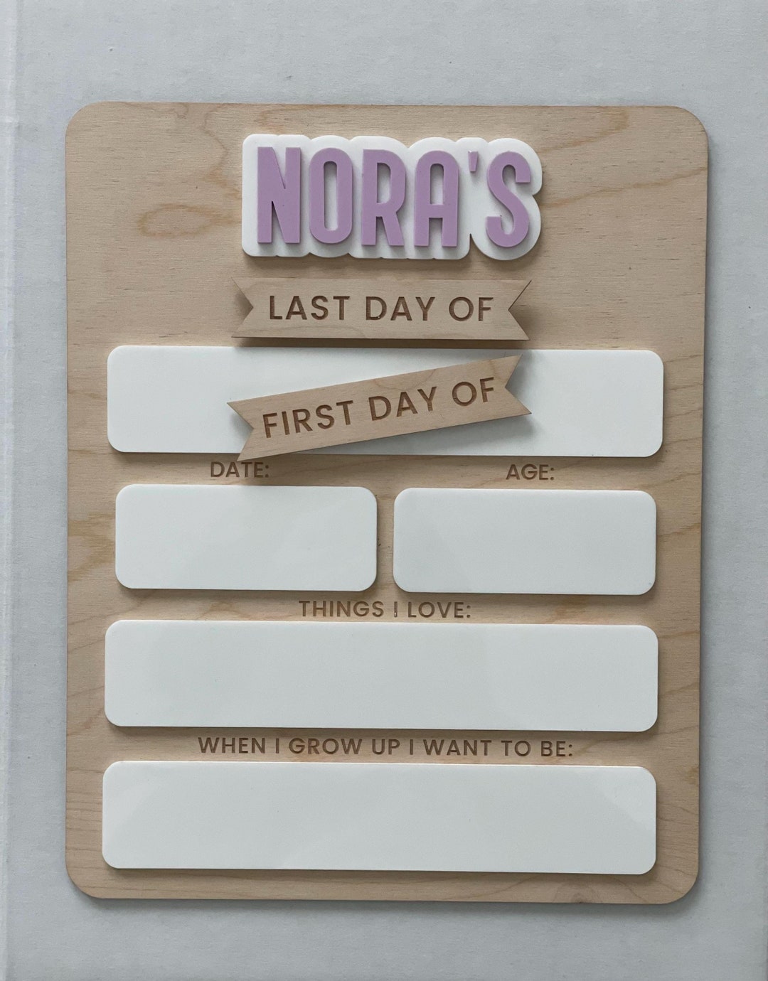 Back to School First Day Last Day Sign - Etsy