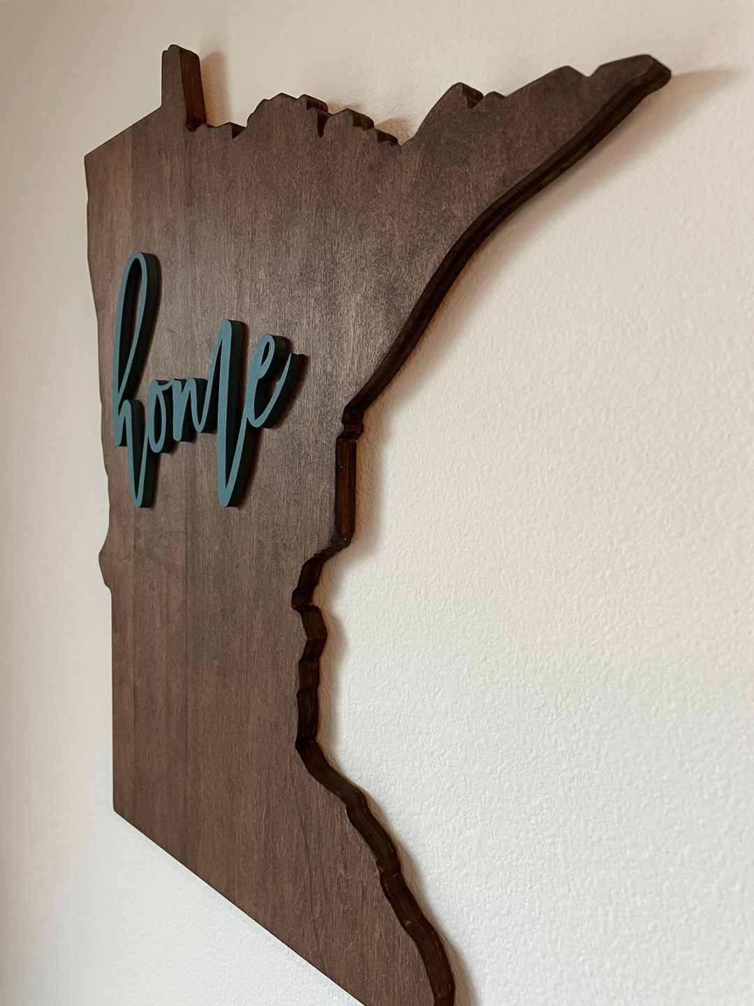Minnesota Wood Home Sign - Etsy