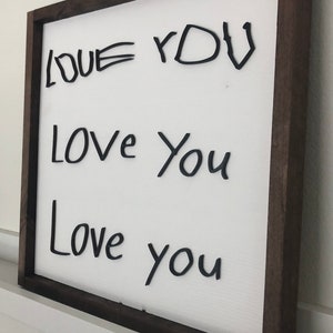 Handwritten Love You Sign / Handwriting / Handwriting Sign ...