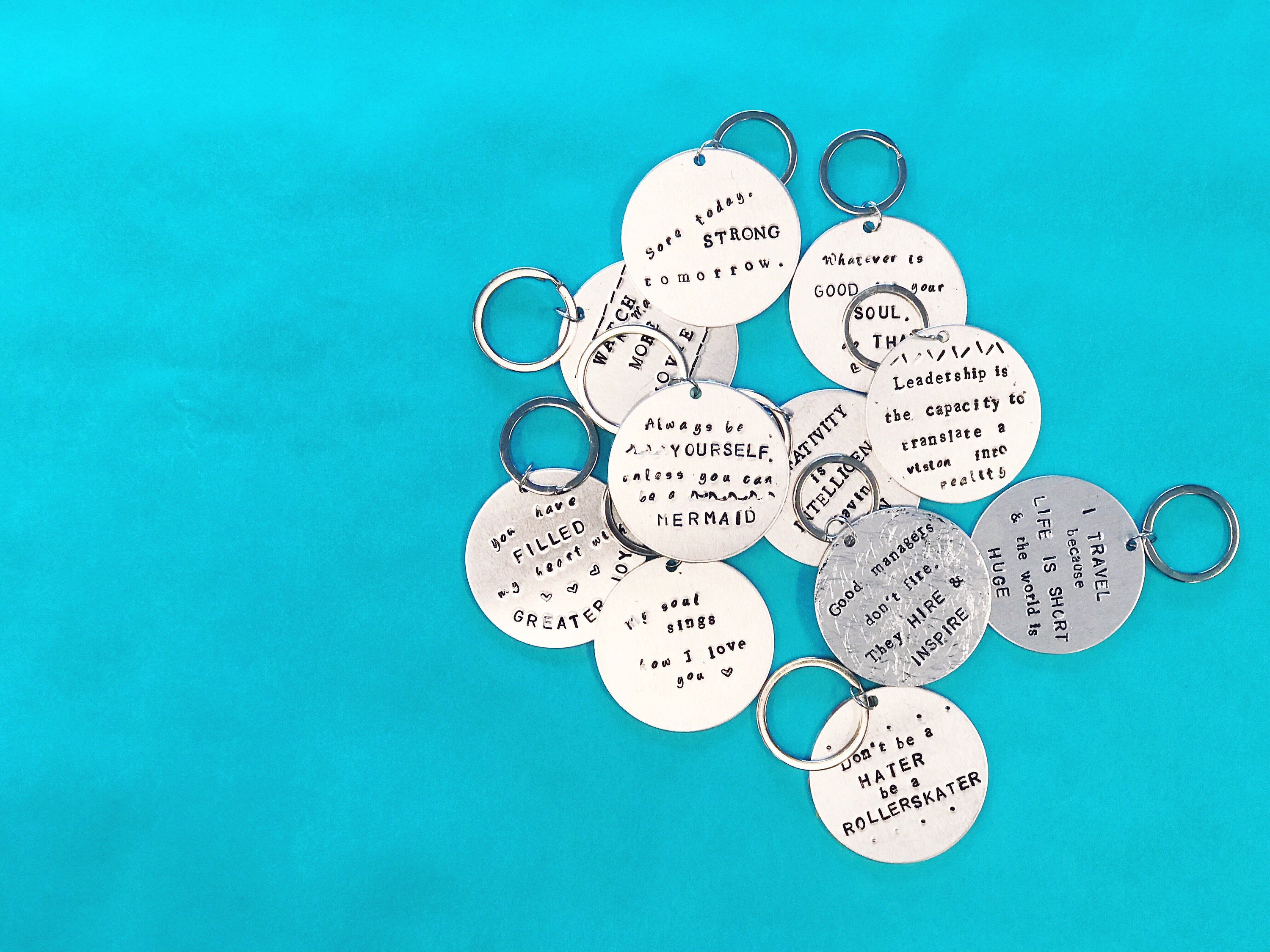 Custom Keychain WHATEVER Text You Want 20 Fonts to - Etsy Canada