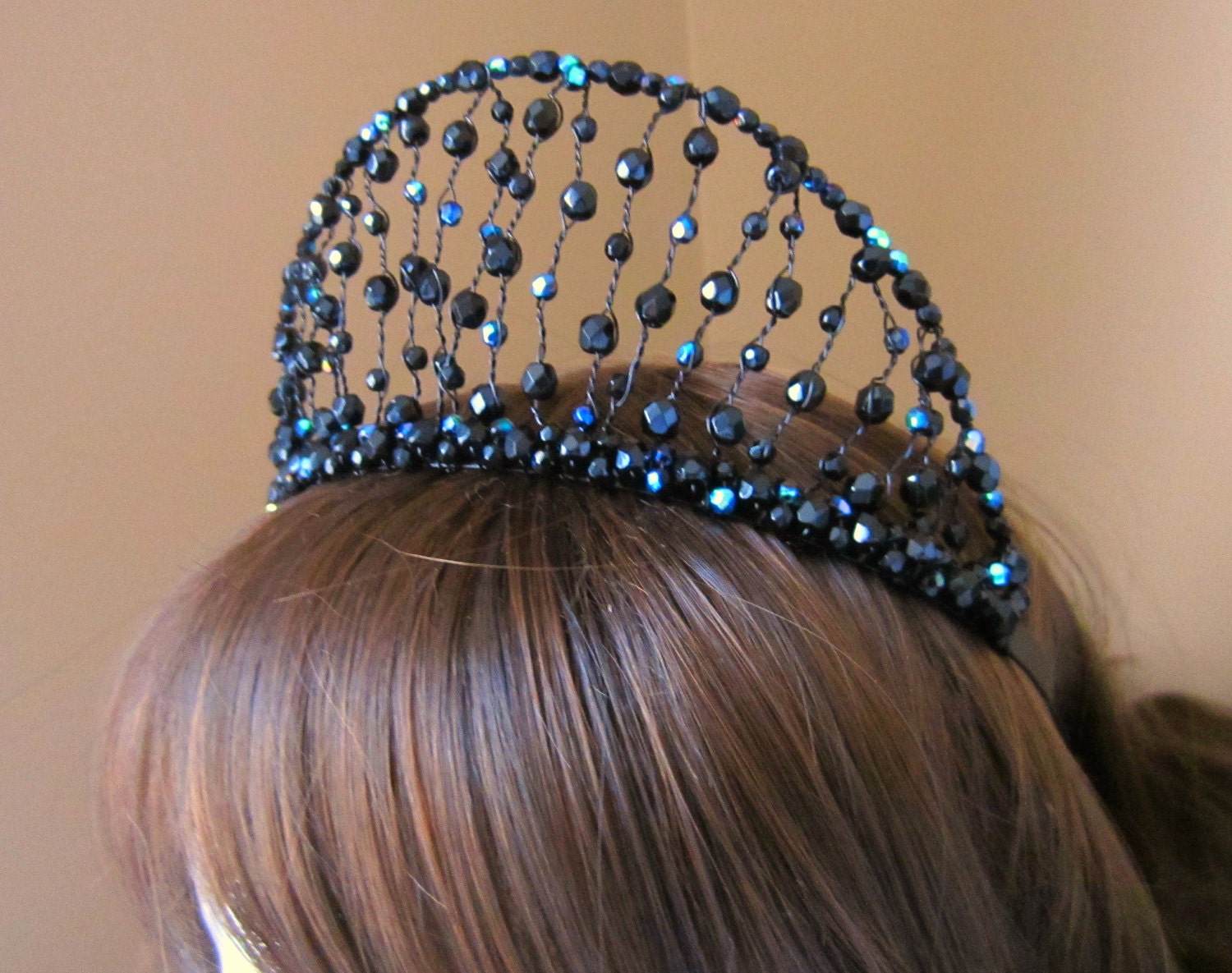 Black Renaissance Tiara Evil Queen Crown Medieval Costume | Etsy