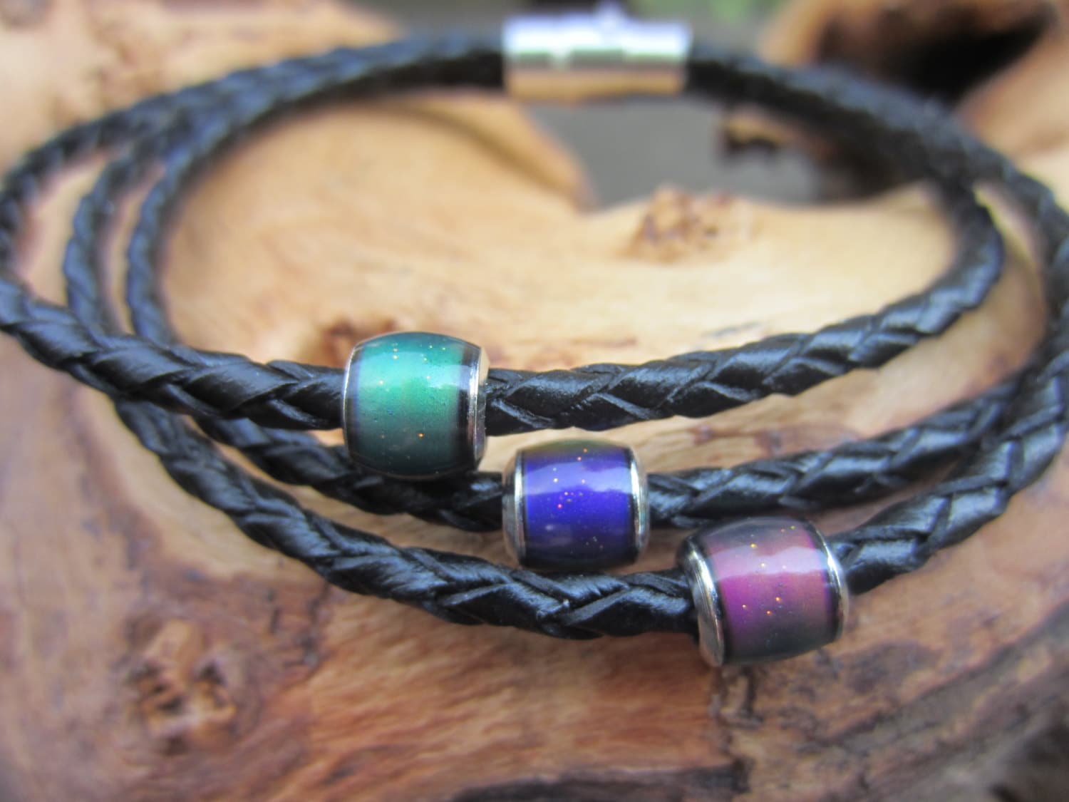 Leather Mood Bracelet, Mood Jewelry, Anniversary, Gift Ideas, Color ...