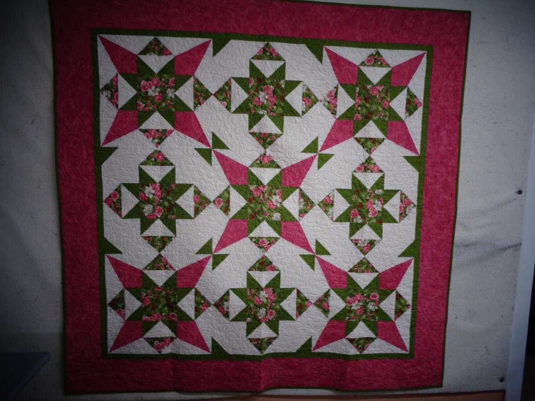 Rhapsody Pattern in Mauve and Green Florals. - Etsy