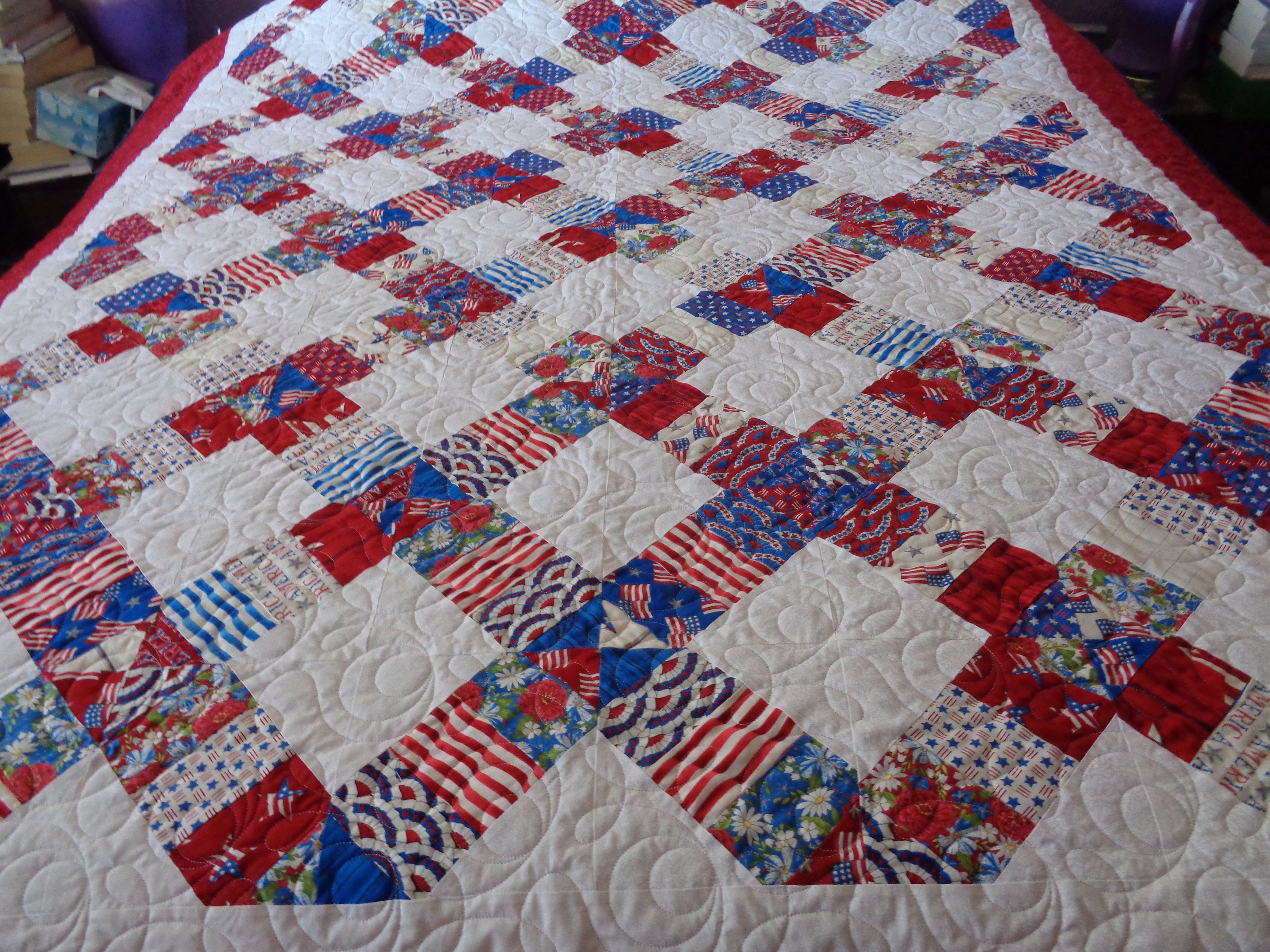 Patriotic Quilt - Etsy