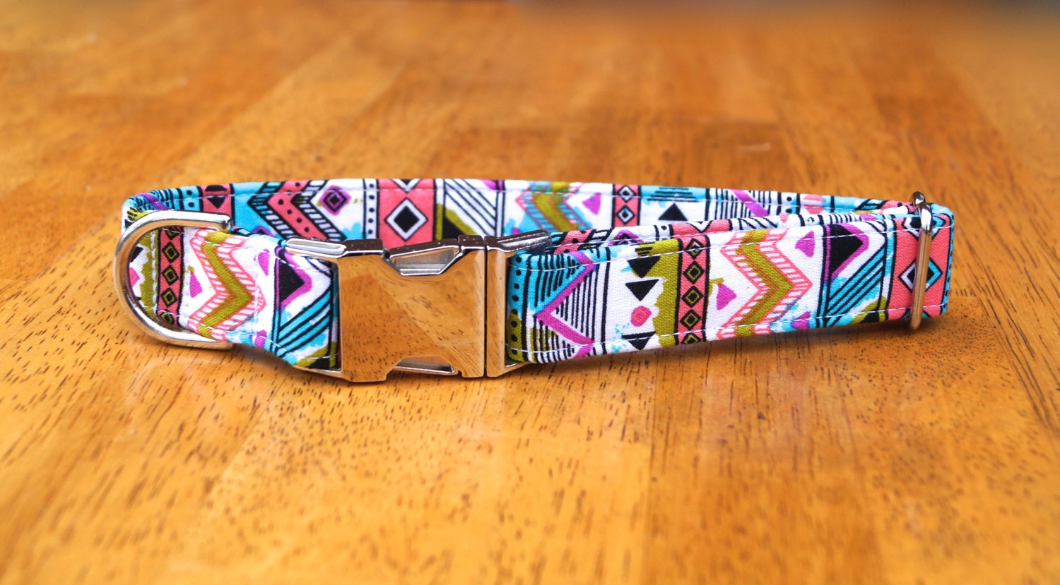 Dog Collar Aztec Dog Collar Tribal Dog Collar Fabric Dog | Etsy