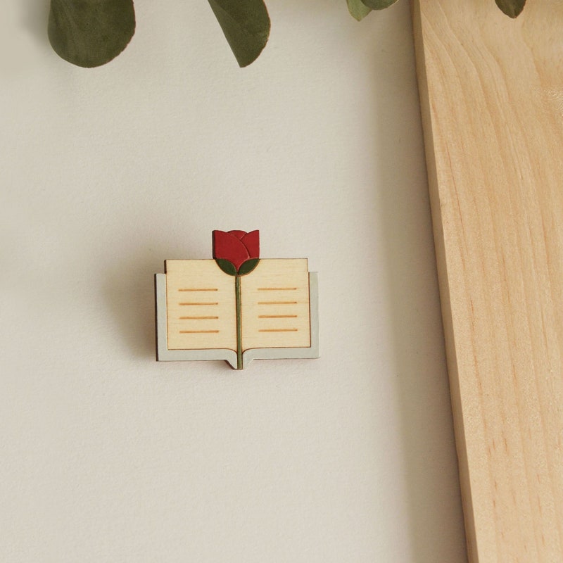 Book Pin - Etsy