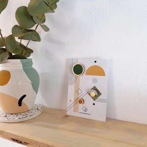 Geometric Pins - Modern Brooch - Set of Pins - Gift for Design and ...