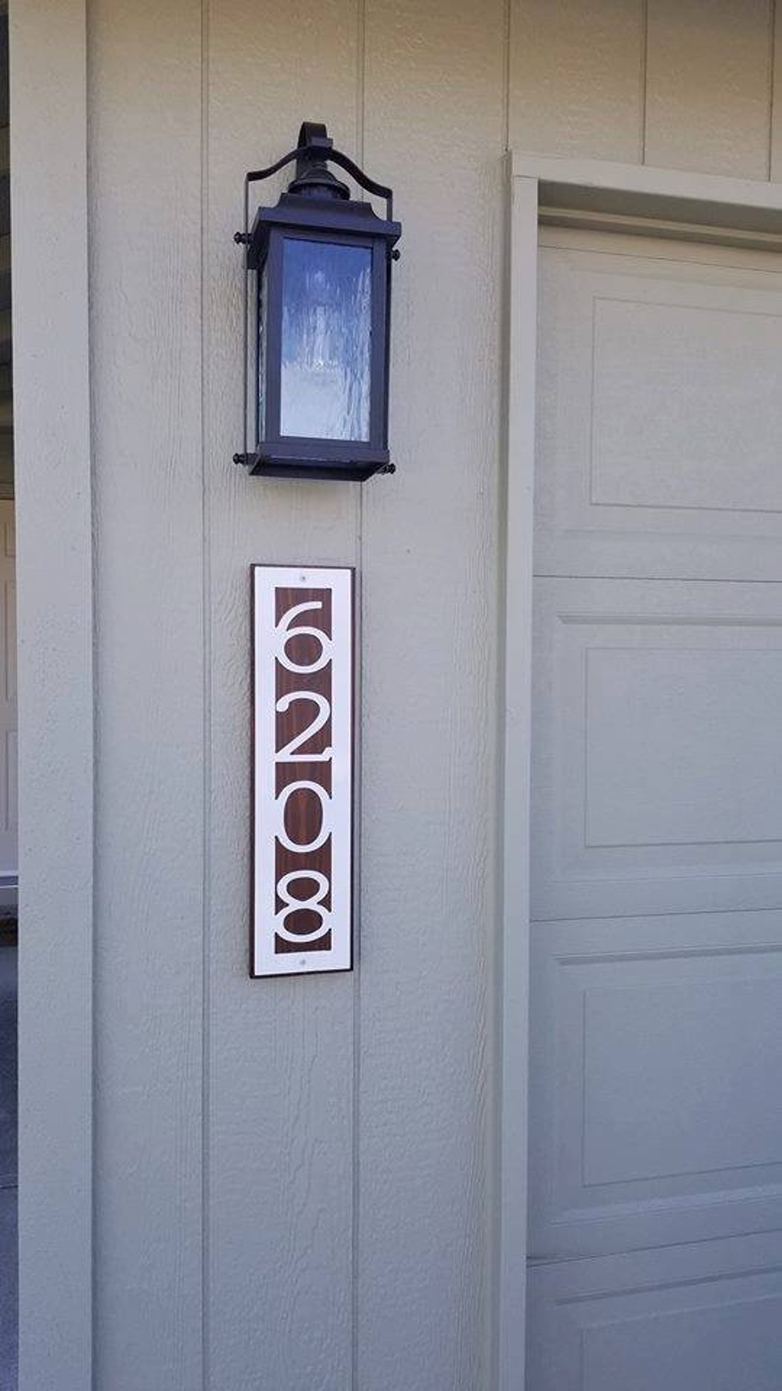 Custom Address Marker Vertical House Number Metal Address - Etsy