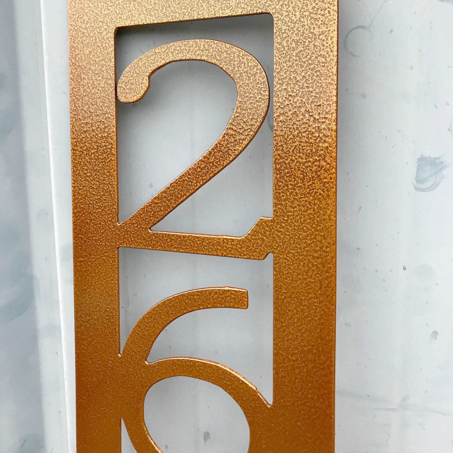 Custom Address Marker Vertical House Number Metal Address - Etsy