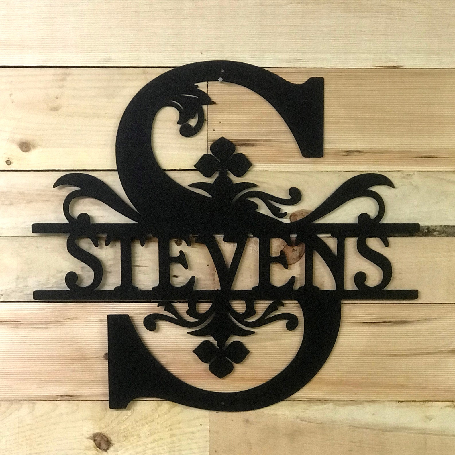 Personalized Regal Metal Monogram Letter Customized Door - Etsy