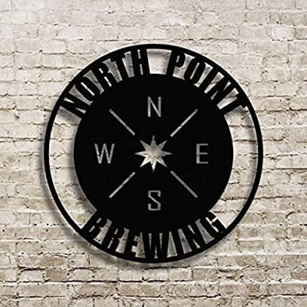 Personalized Compass Sign, Business Sign - Etsy