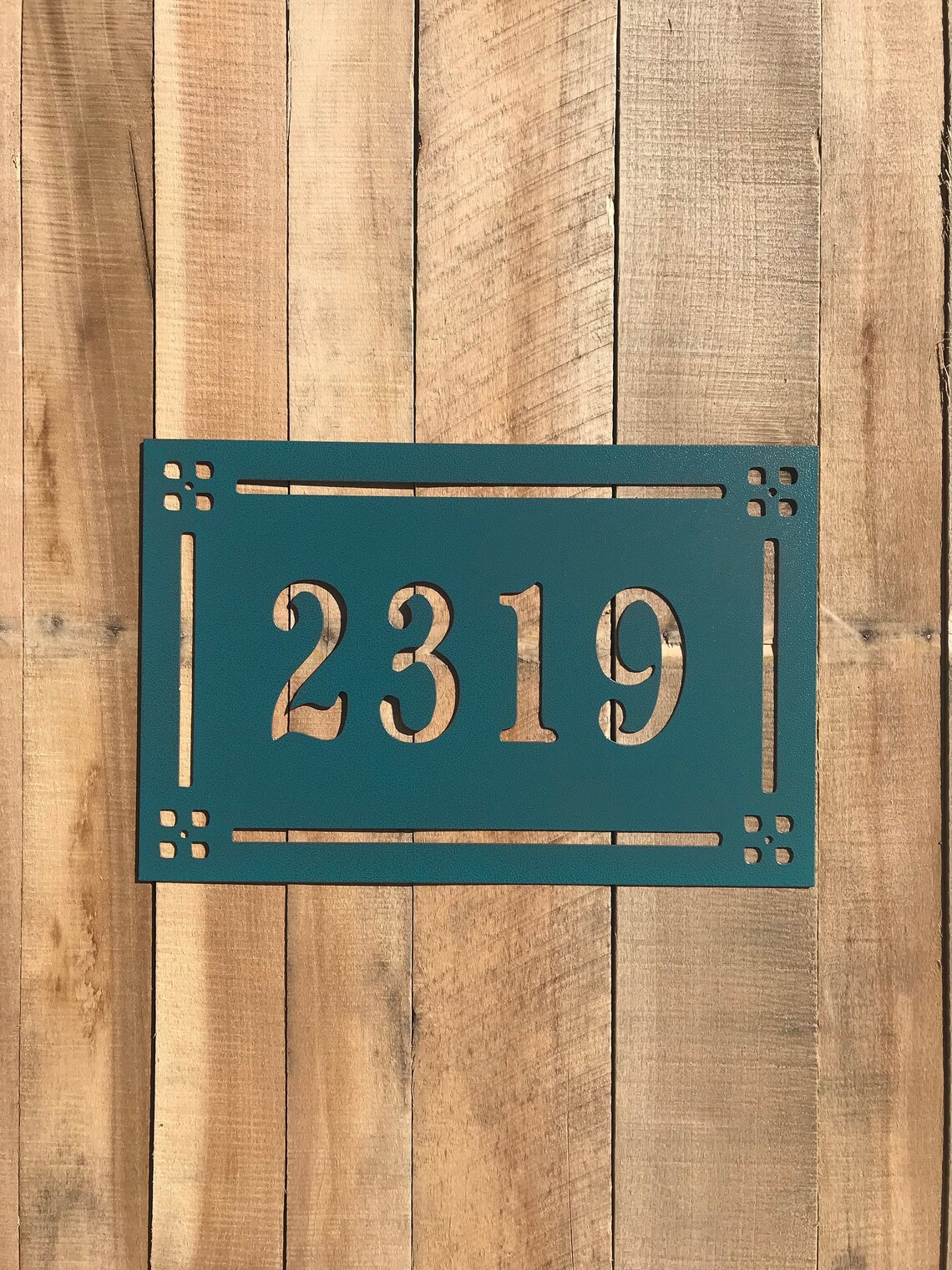 Craftsman Style Address Marker Horizontal House Number - Etsy