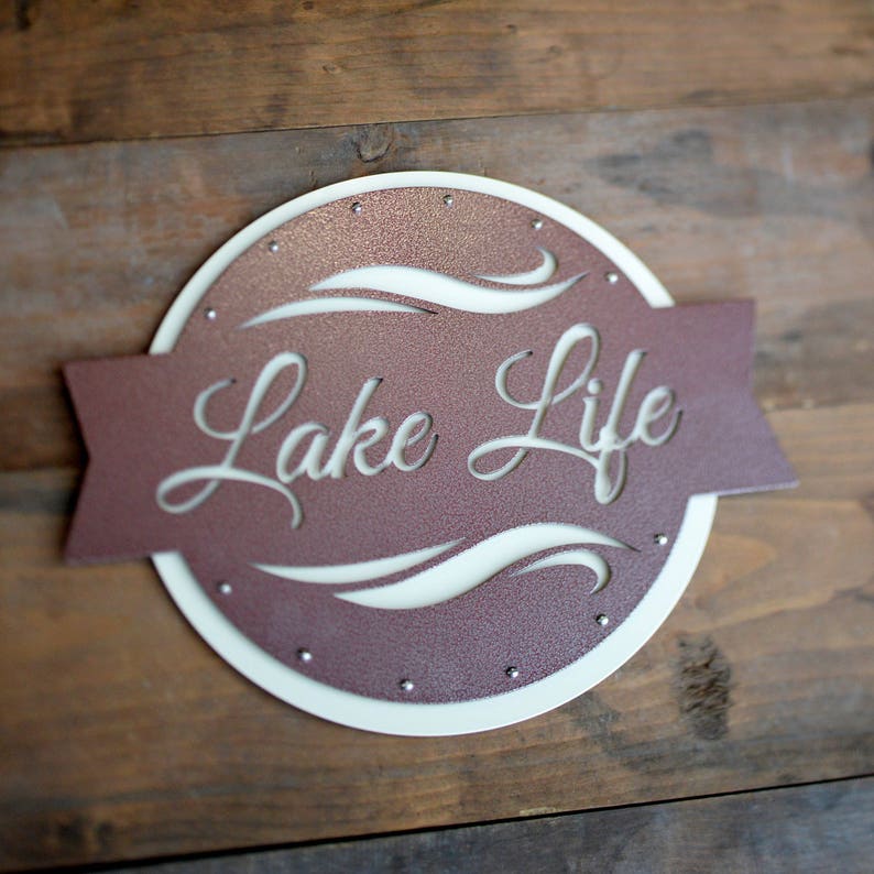 Lake Life Metal Wall Art Indoor/outdoor - Etsy