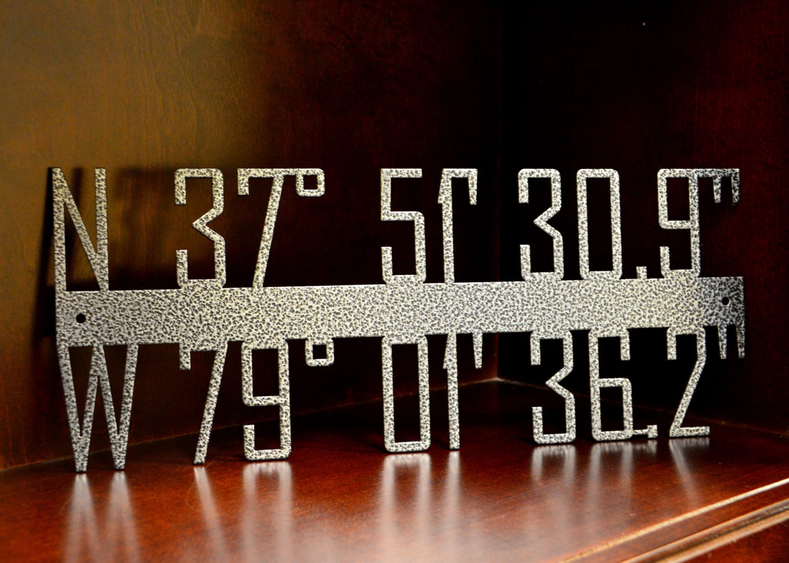 Coordinates Sign - Custom Coordinates - Metal Sign - Etsy