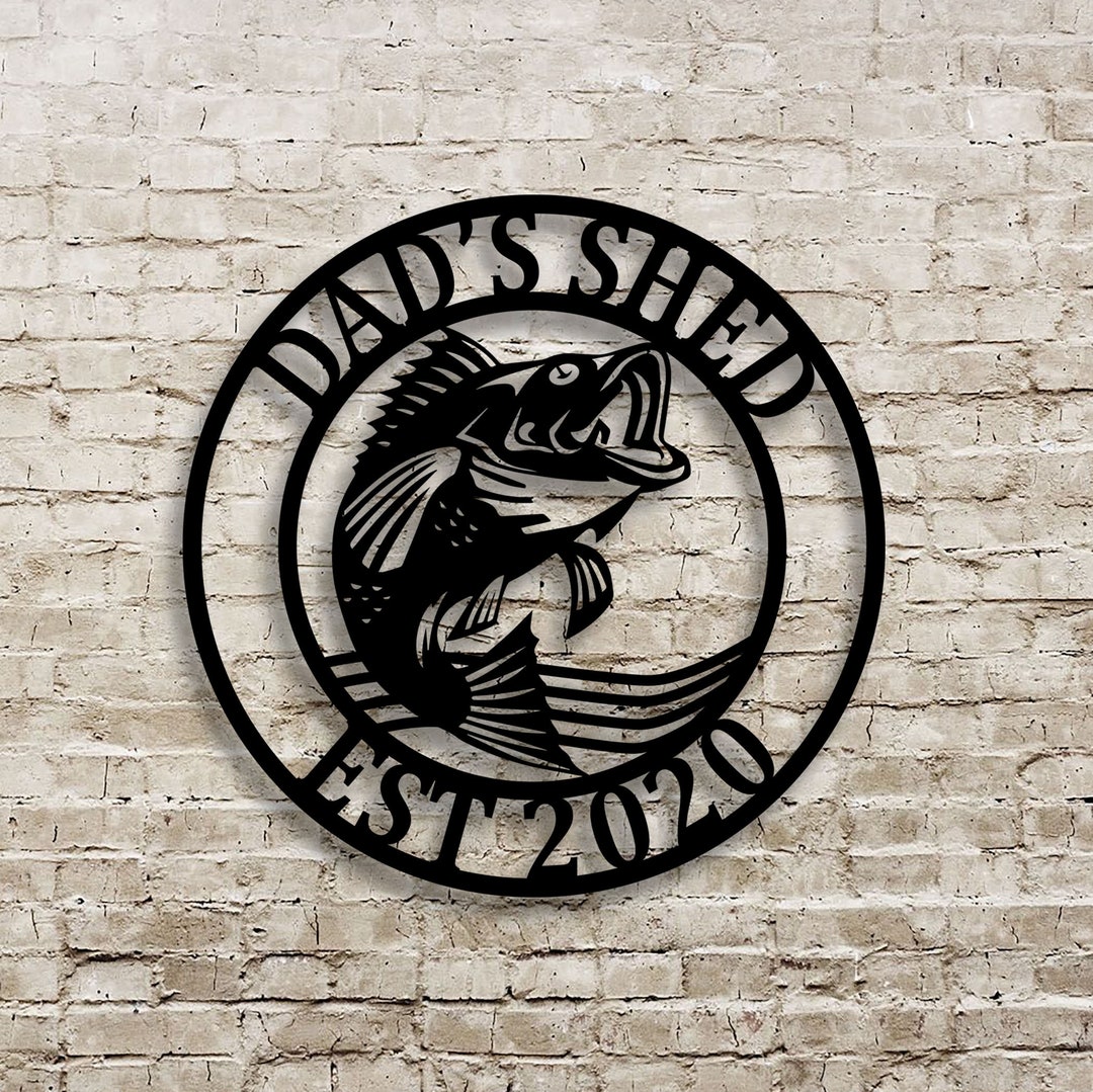 Fish Themed Sign, Personalized Sign, Barn/shop Sign - Etsy