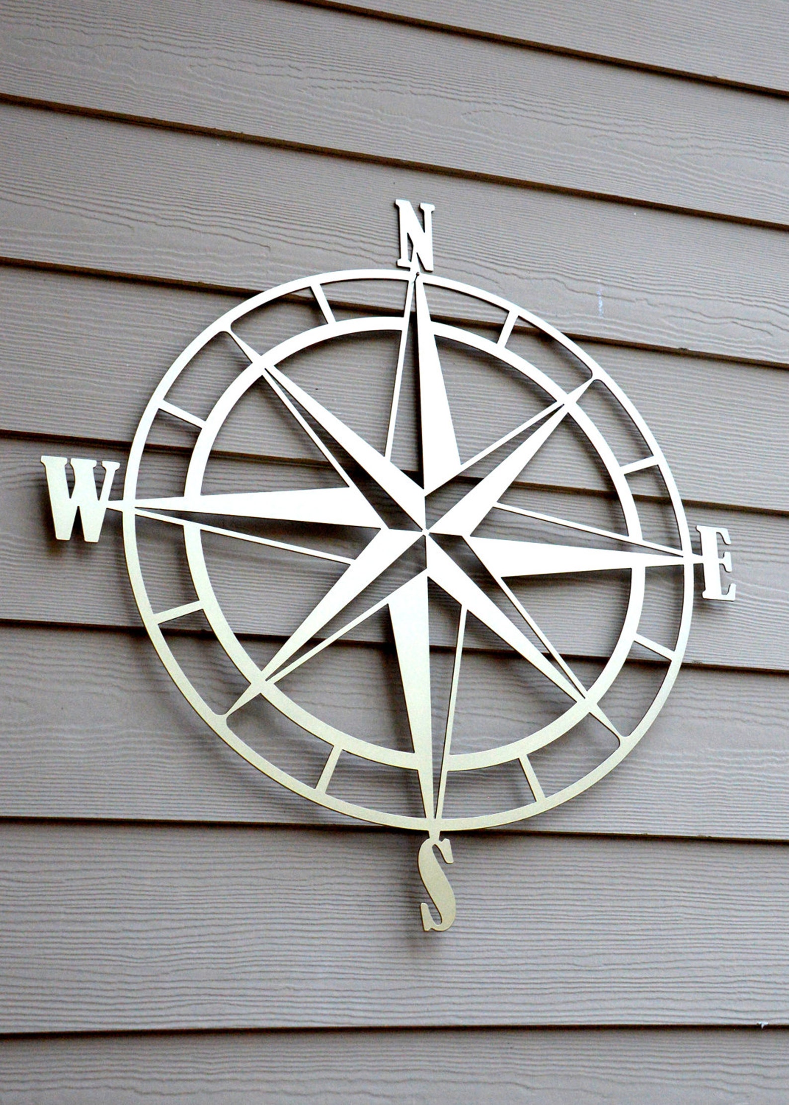 Nautical Compass Rose Metal Wall Art - Etsy