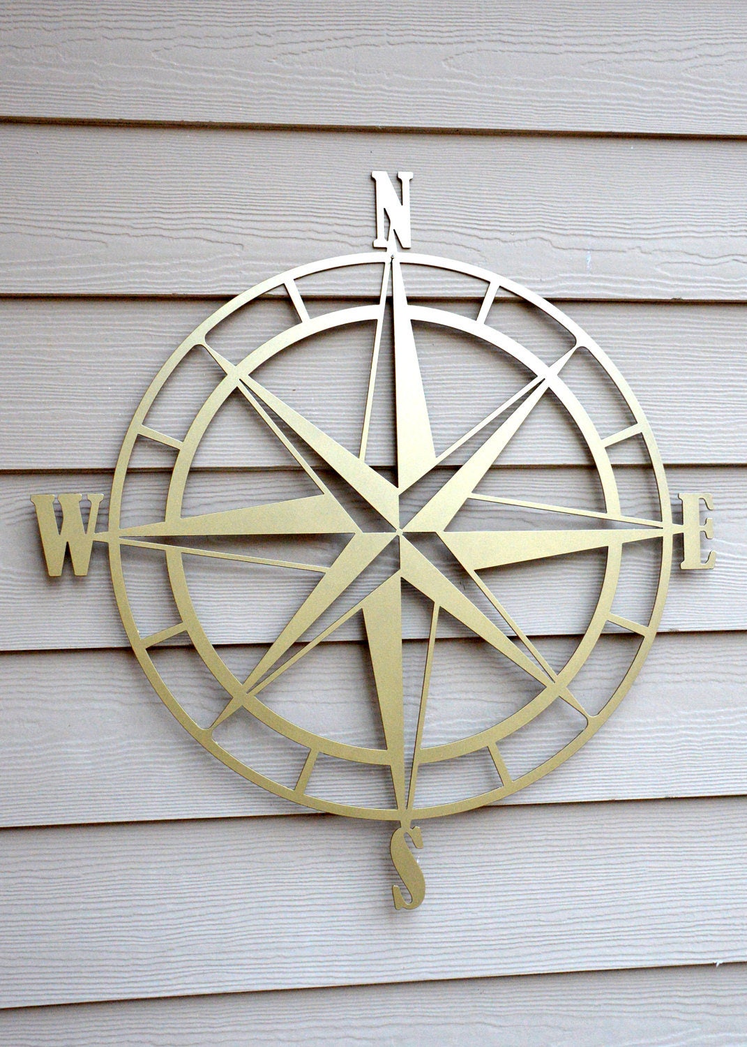 Nautical Compass Metal Wall Art - Etsy