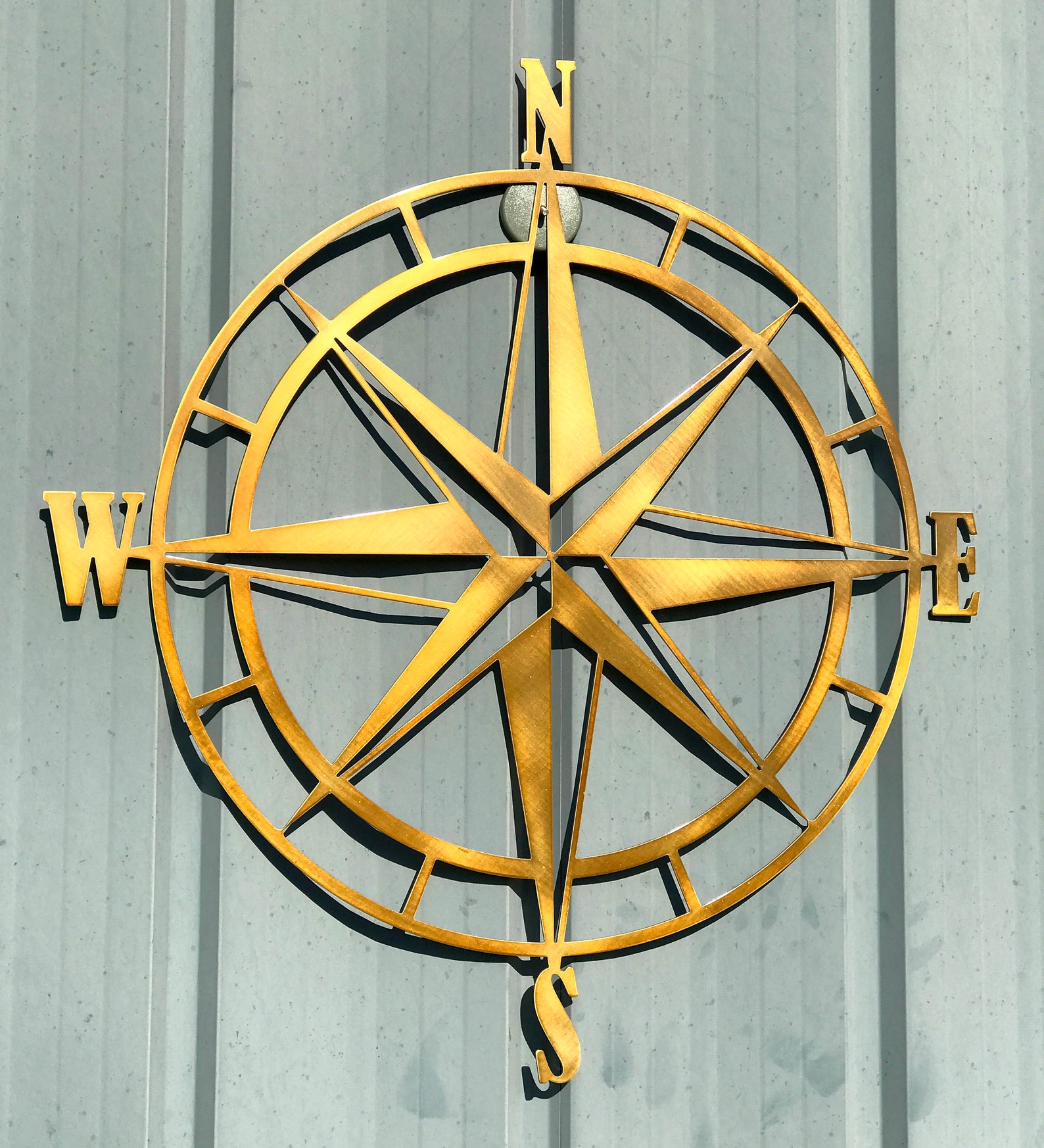 Nautical Compass Metal Wall Art - Etsy