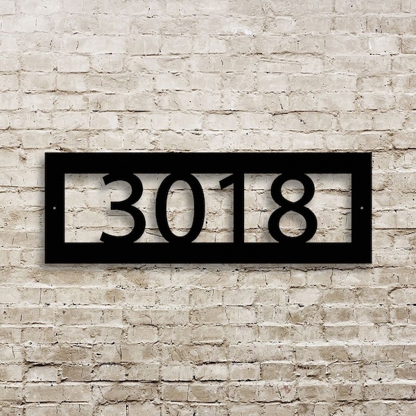 House Numbers Horizontal - Etsy