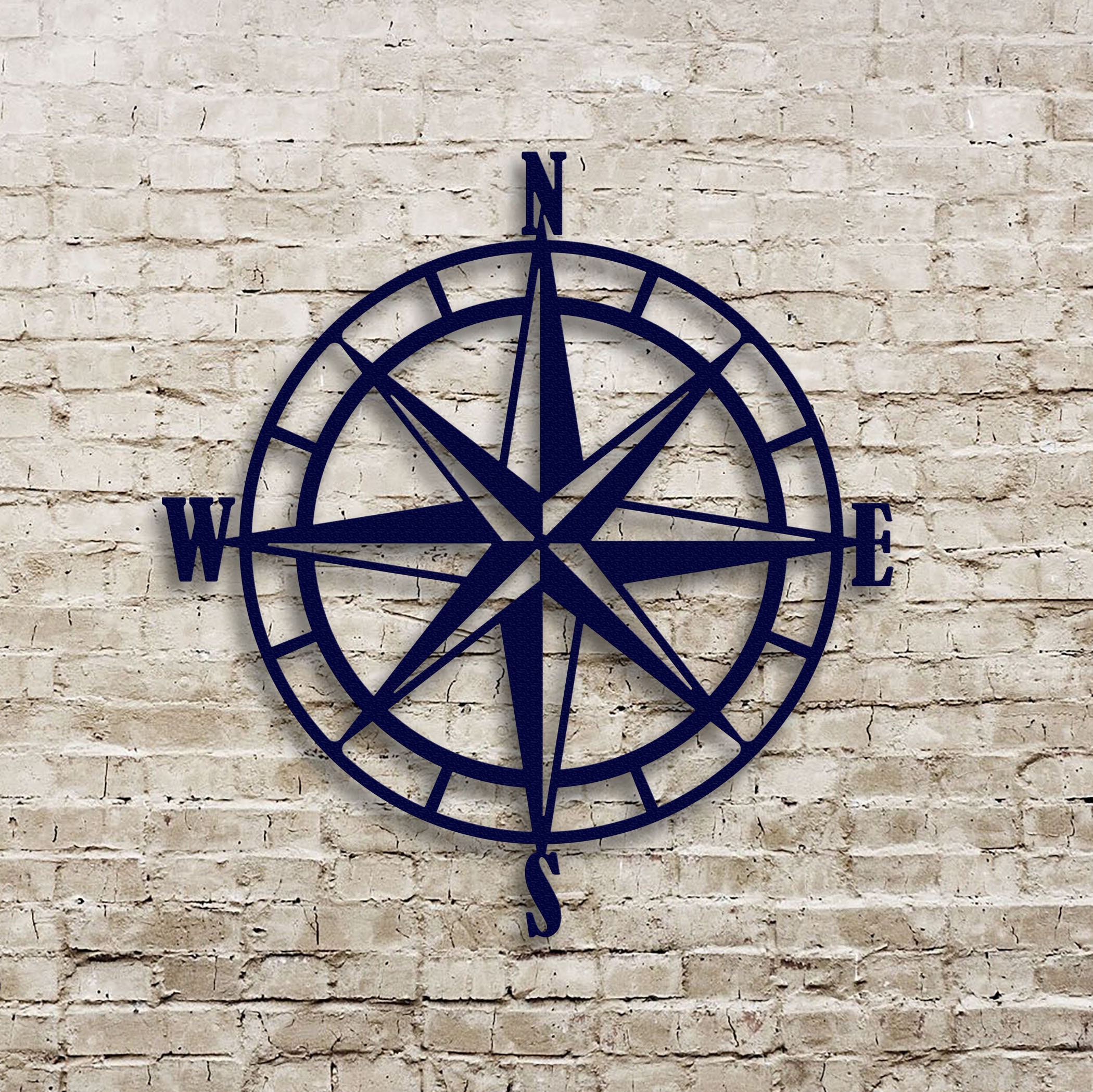 Nautical Compass Rose Metal Wall Art - Etsy